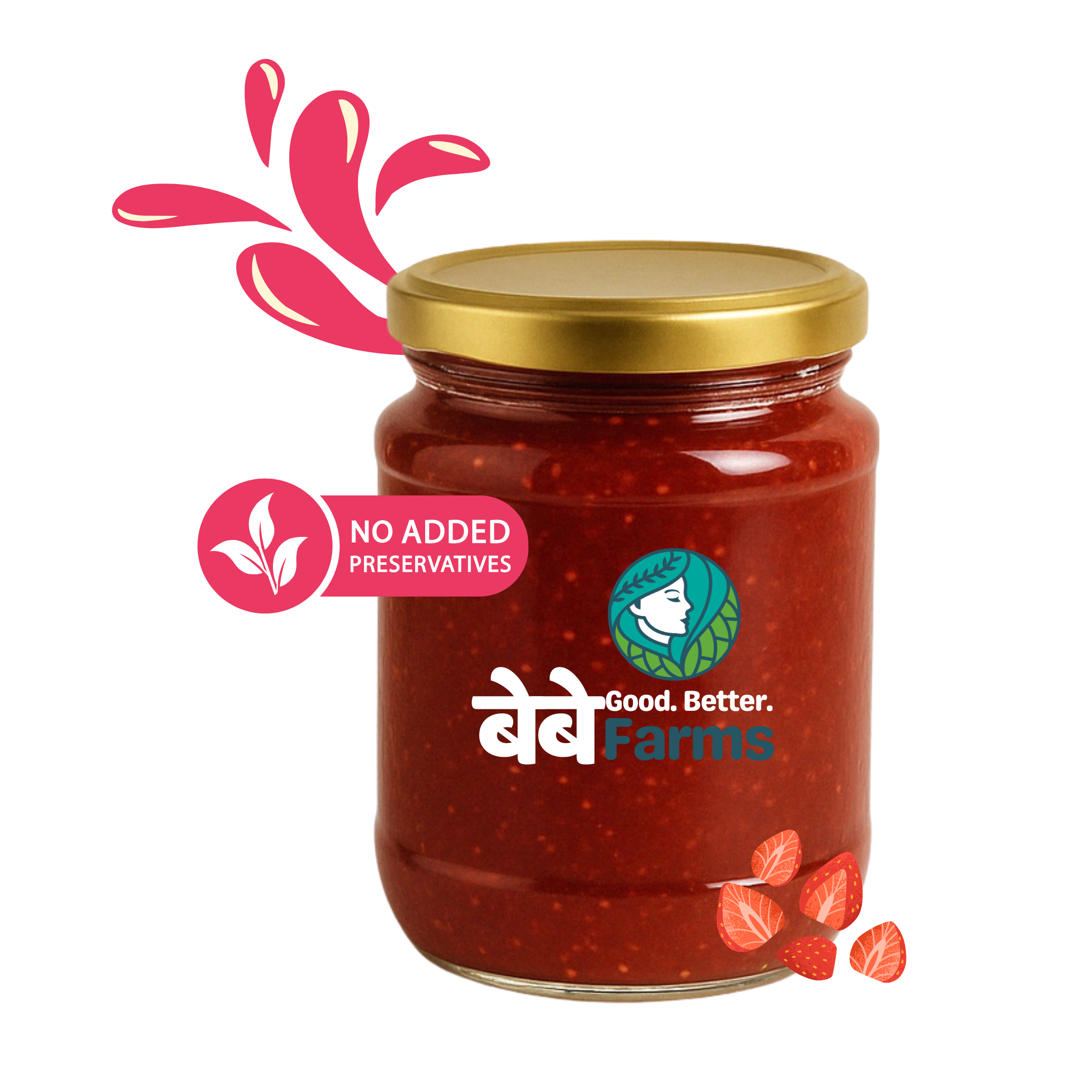Chunky Strawberry Jam – Beybey बेबे Farms